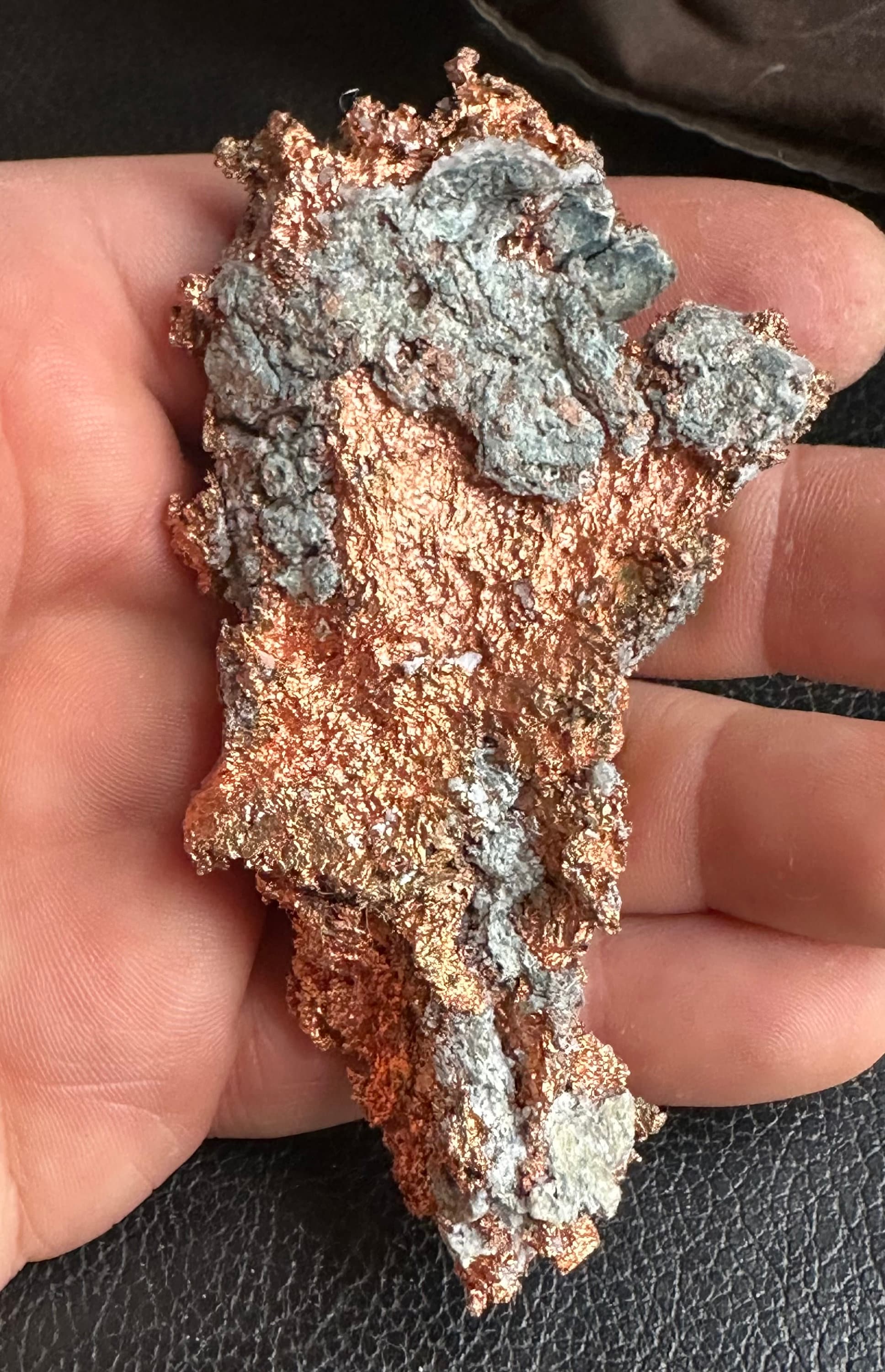 183g Hefty Solid Chunk of Native Copper W Colorful Matrix Keweenaw ...