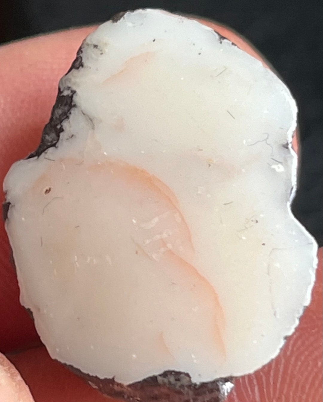 2.5cm Gorgeous Light Yellow Datolite W Natural Red Streak Keweenaw ...