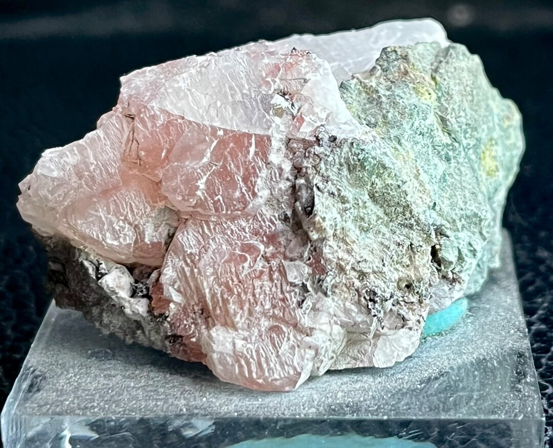Beautiful Copper Included Calcite W Green Matrix Specimen - Caledonia ...