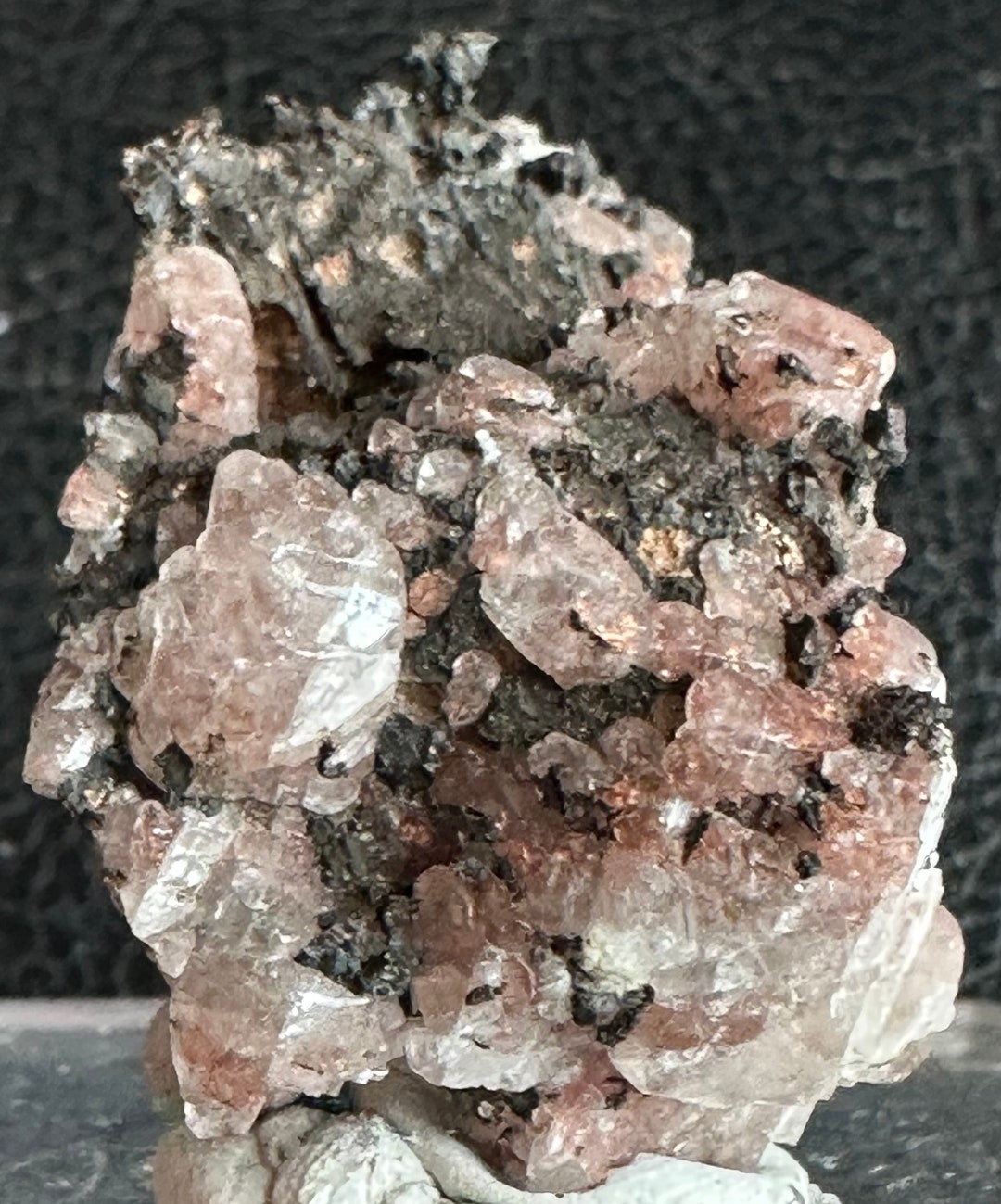 Copper Included Calcite Crystals on Copper - Caledonia Mine, Ontonagon ...