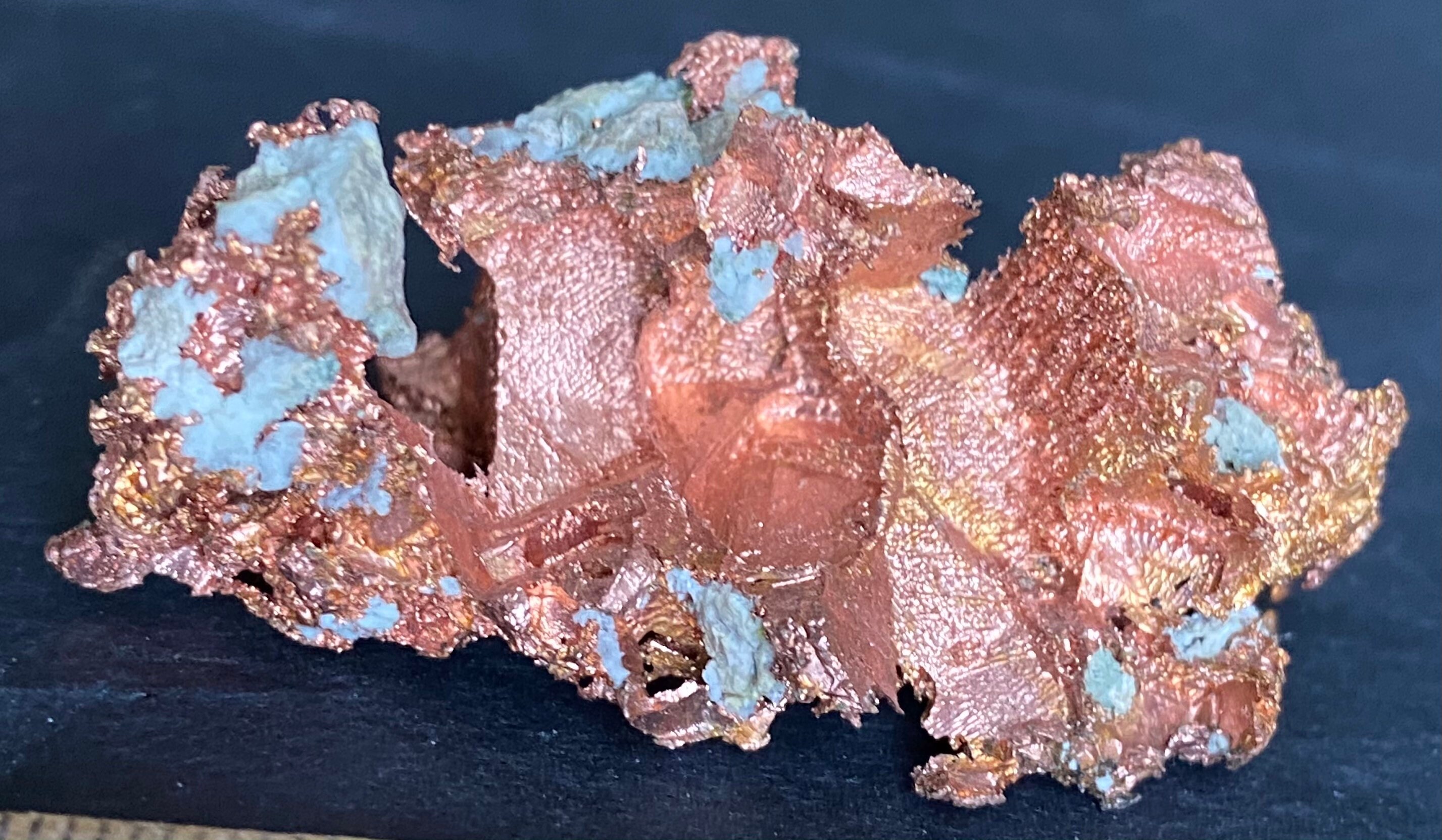 Michigan 5cm Sharp Native Copper Specimen w Quartz Keweenaw Home ...