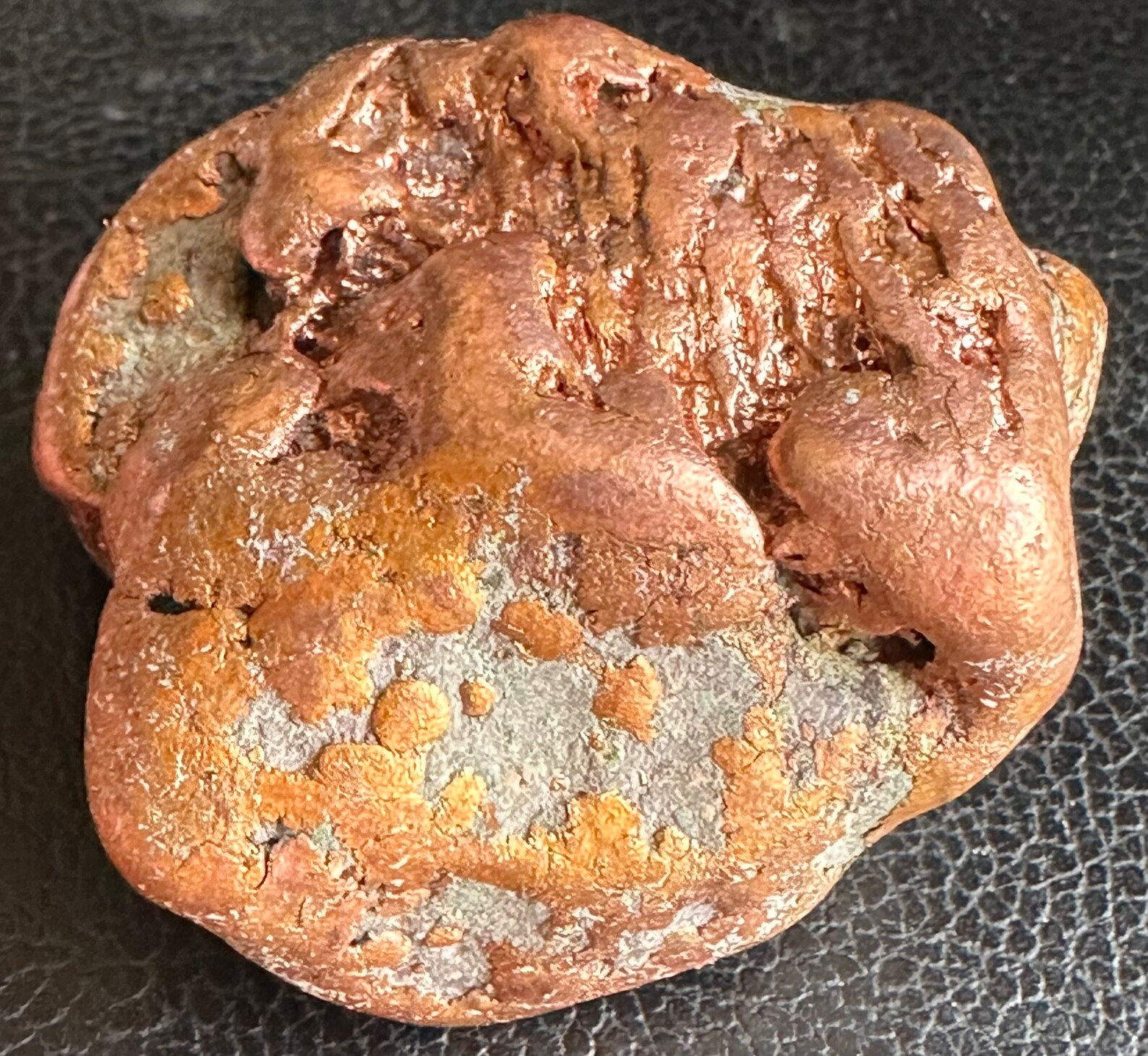 6.9oz Pretty Native Copper Nugget W Green Basalt - Keweenaw, Michigan ...