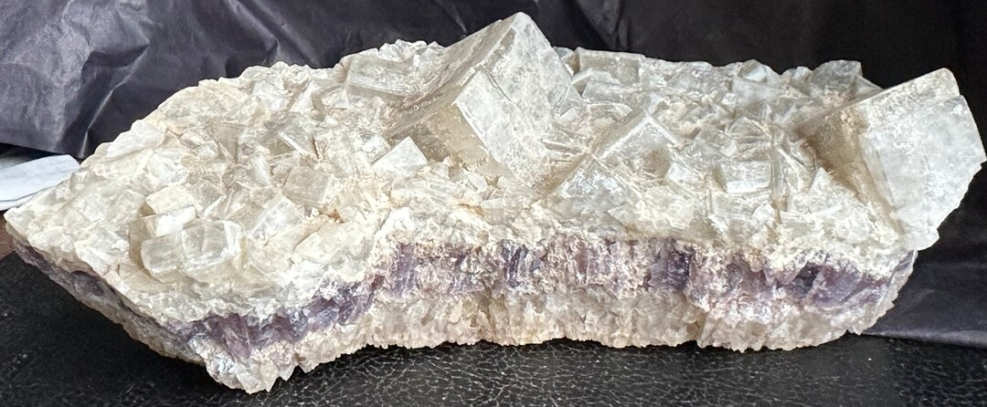 14cm Large Barite Crystal Group on Fluorite - Wagon Wheel Gap Mine ...