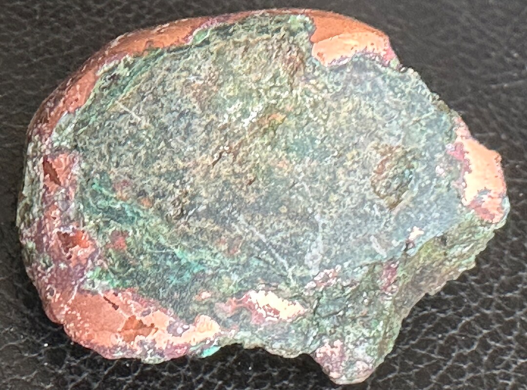 1.6 Inch Green Glacial Float Copper Nugget Prospected From Keweenaw ...