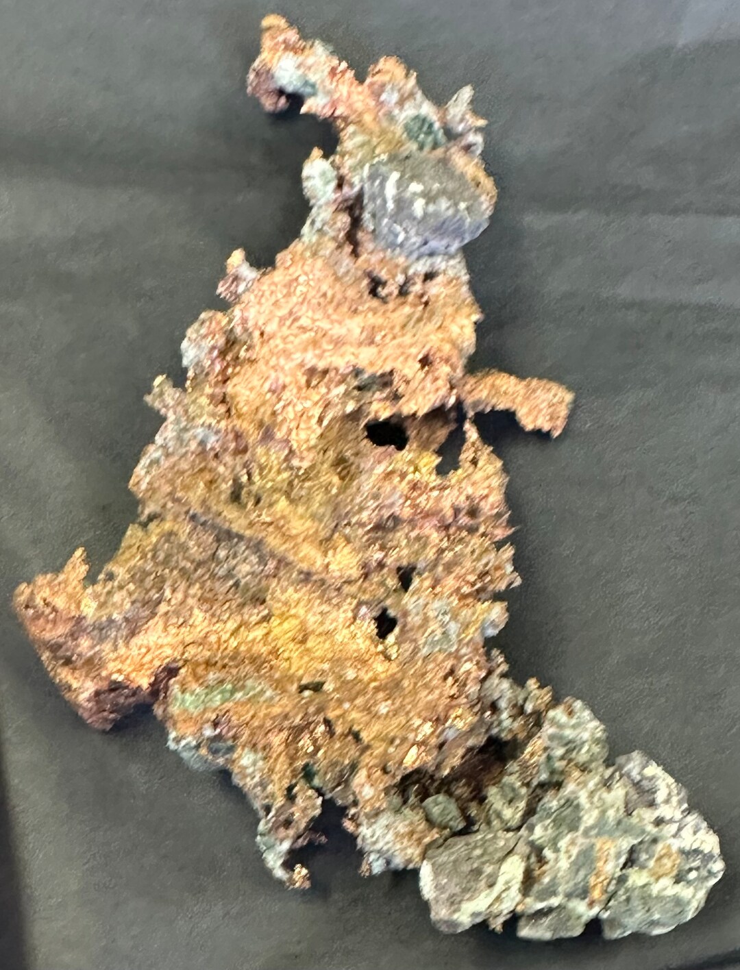5 Inch Beautiful Natural Copper Specimen W Colorful Matrix - Keweenaw ...