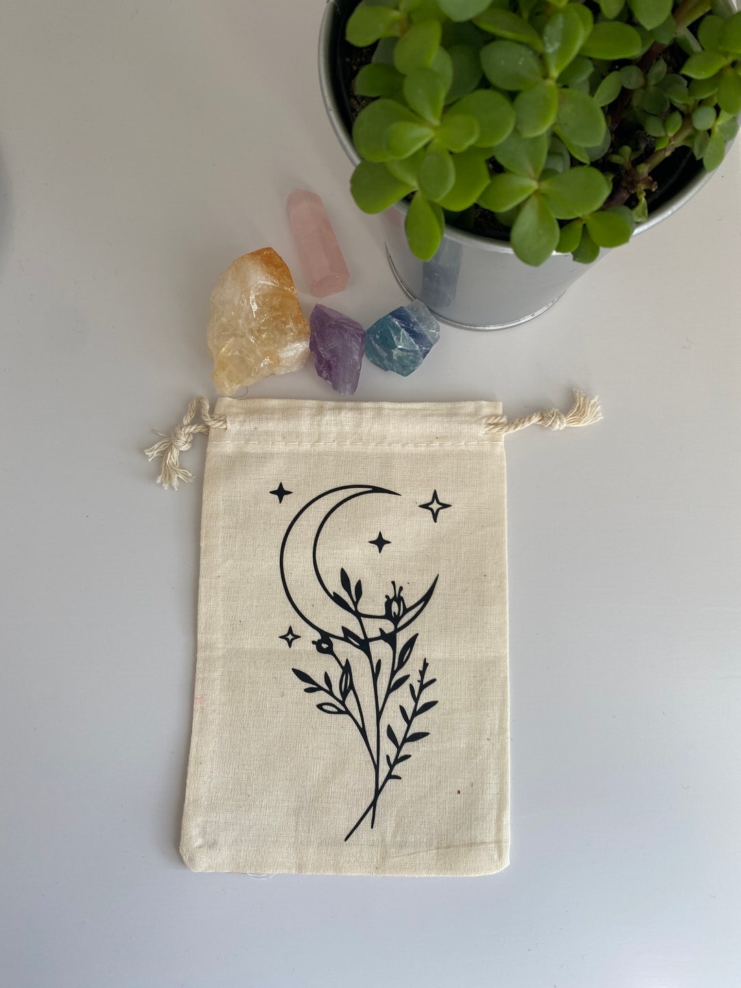 Crystal Bag | Tarot Bag | Oracle | Canvas | Herb | Runes | Pendulum ...