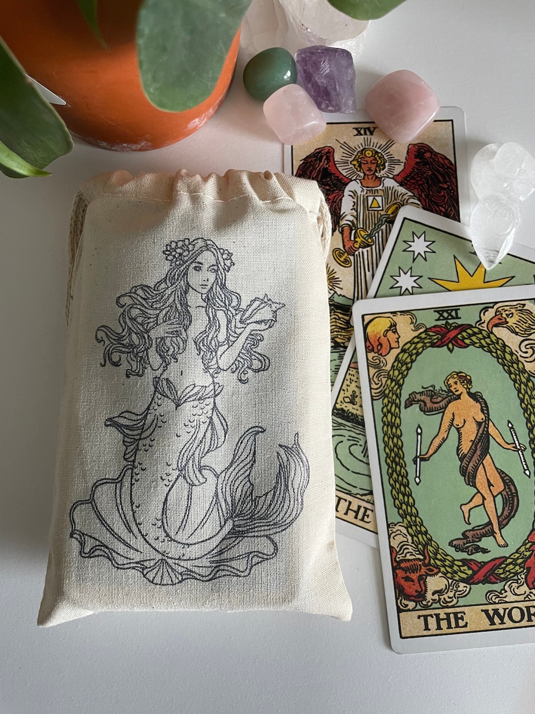 Mermaid |tarot | Oracle | Sea Witch| Herb Bag| Runes Bag| Pendulum ...