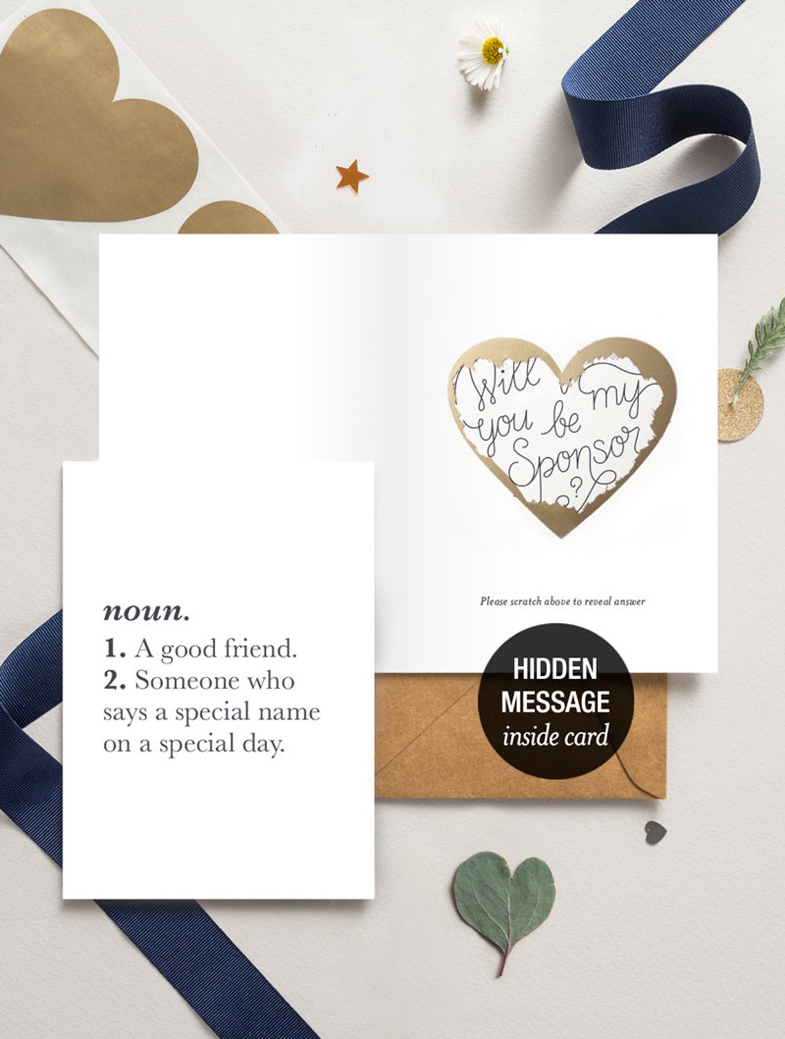 Will You Be My Confirmation Sponsor Proposal Scratch off to - Etsy Canada