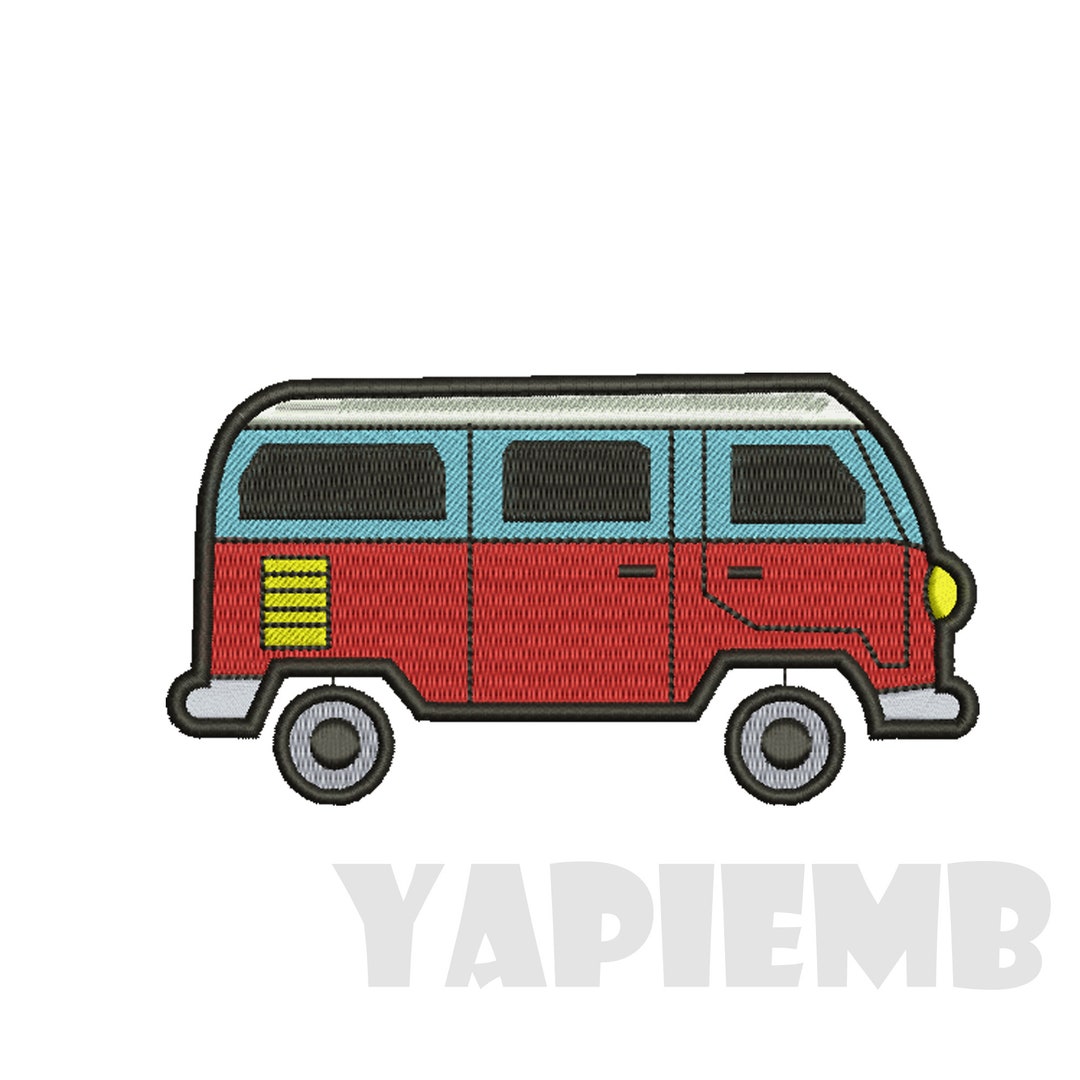 7 SIZES Van Embroidery Designs Machine Embroidery Designs PES ...