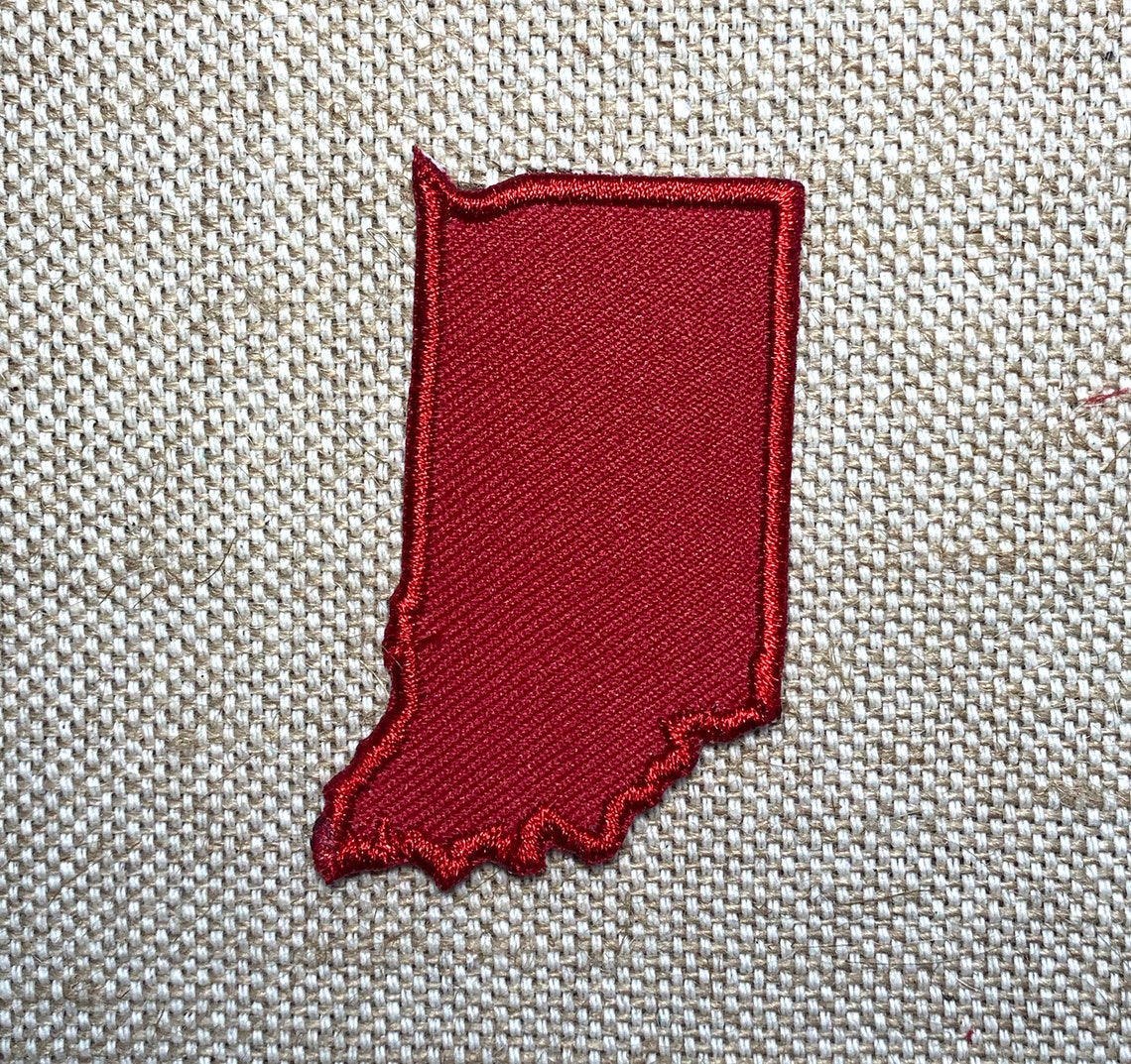 2.5 Indiana State Patch USA State Patch Iron On Patch | Etsy