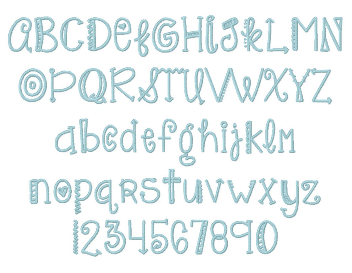 11 SIZE BX Fonts Only Hope Embroidery Fonts Embroidery Designs - Etsy