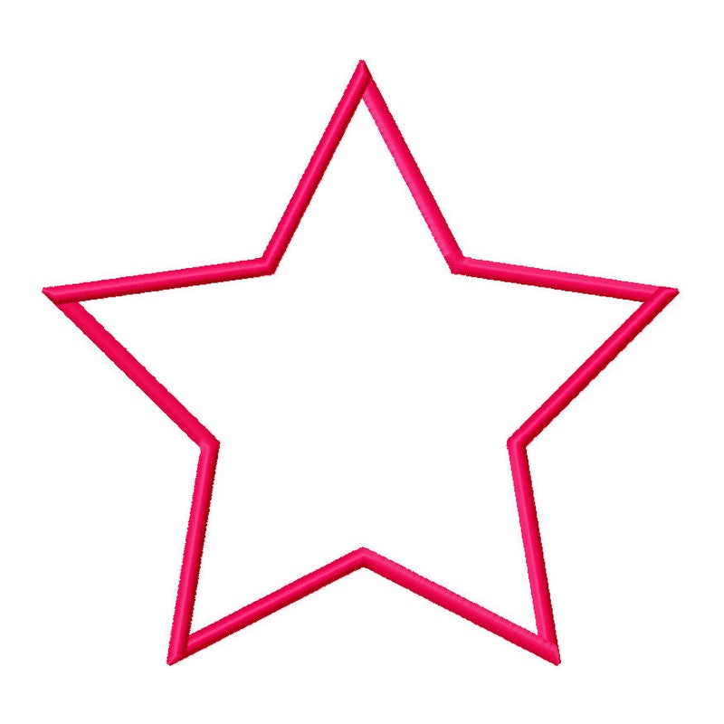 Stars Embroidery Jef - Etsy