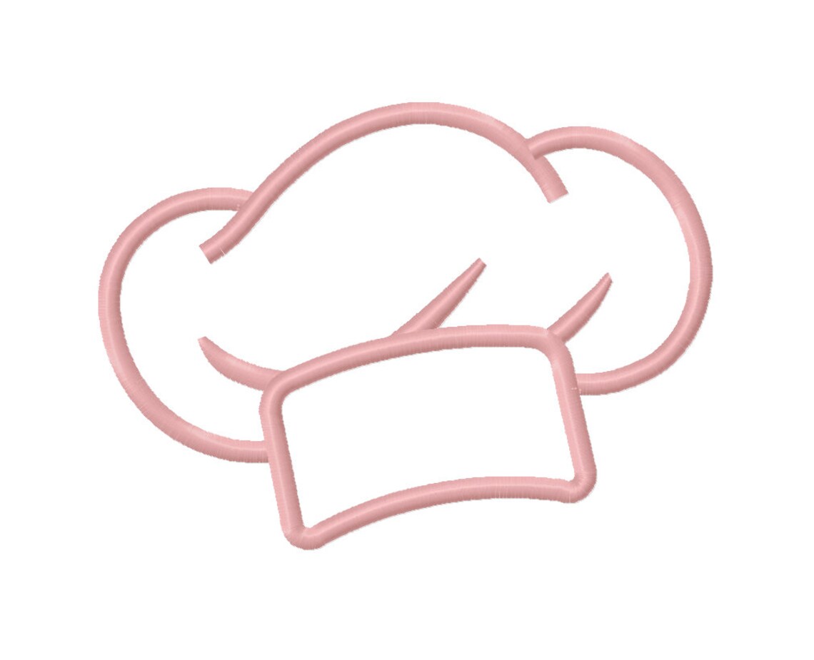 9 SIZES Chef Hat Applique Embroidery Designs Machine Embroidery Designs ...
