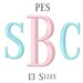 13 SIZE PES Fonts Roman Monogram Embroidery Fonts Embroidery Designs ...