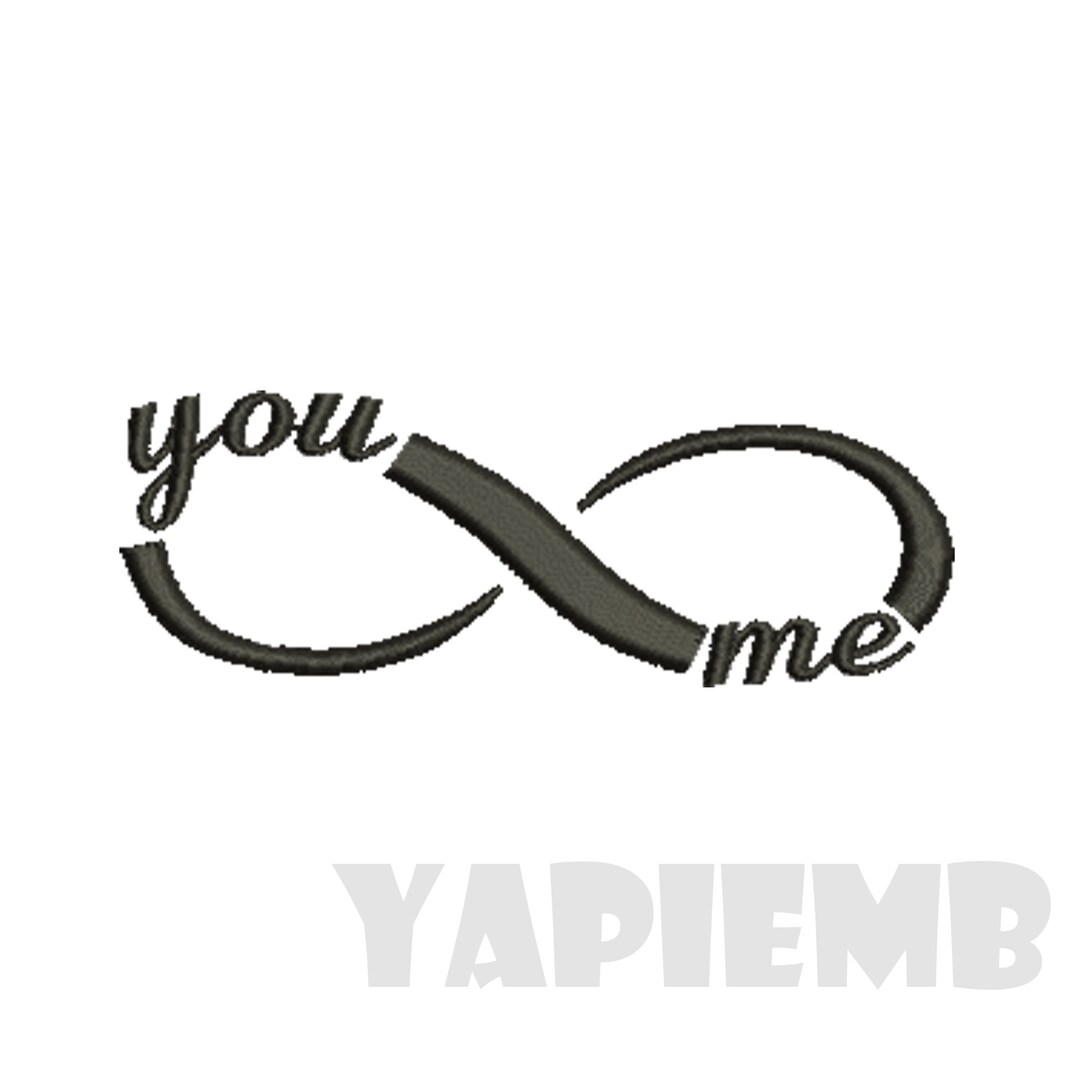 6 SIZES Infinity You Me Embroidery Designs Machine Embroidery Designs ...