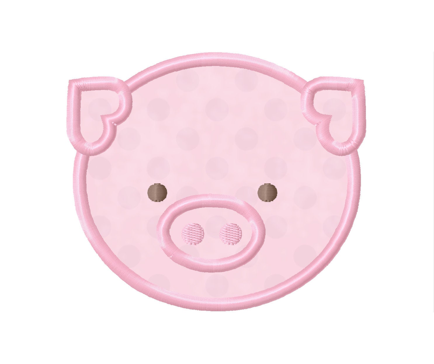 11 SIZES Pig Face Applique Embroidery Designs Machine | Etsy