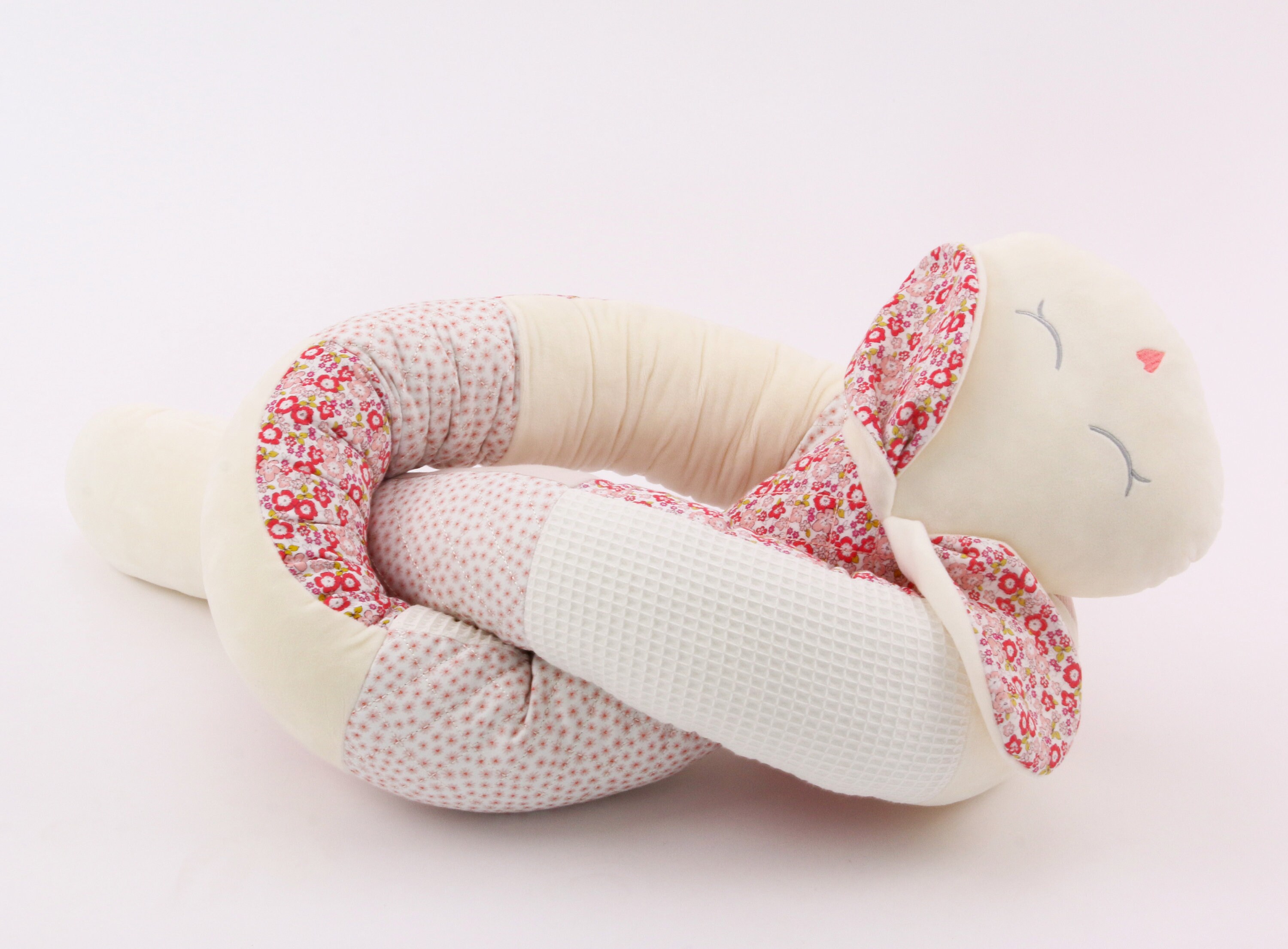 Schlange Hase HILDA in rosa wunderschönes Kuscheltier für Kinder 120cm ...