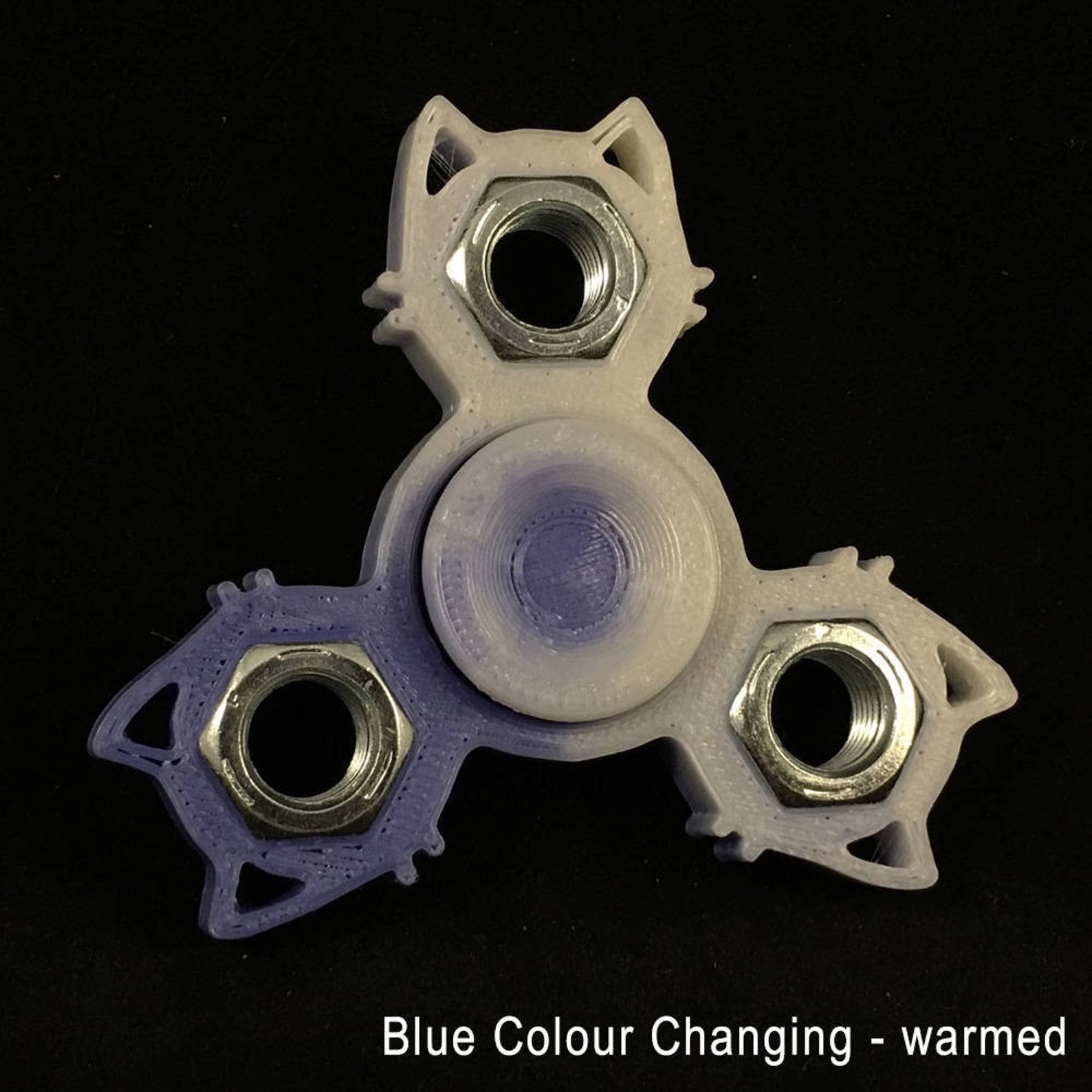 Cat Themed Fidget Spinner Toy Colour Changes for Smaller - Etsy