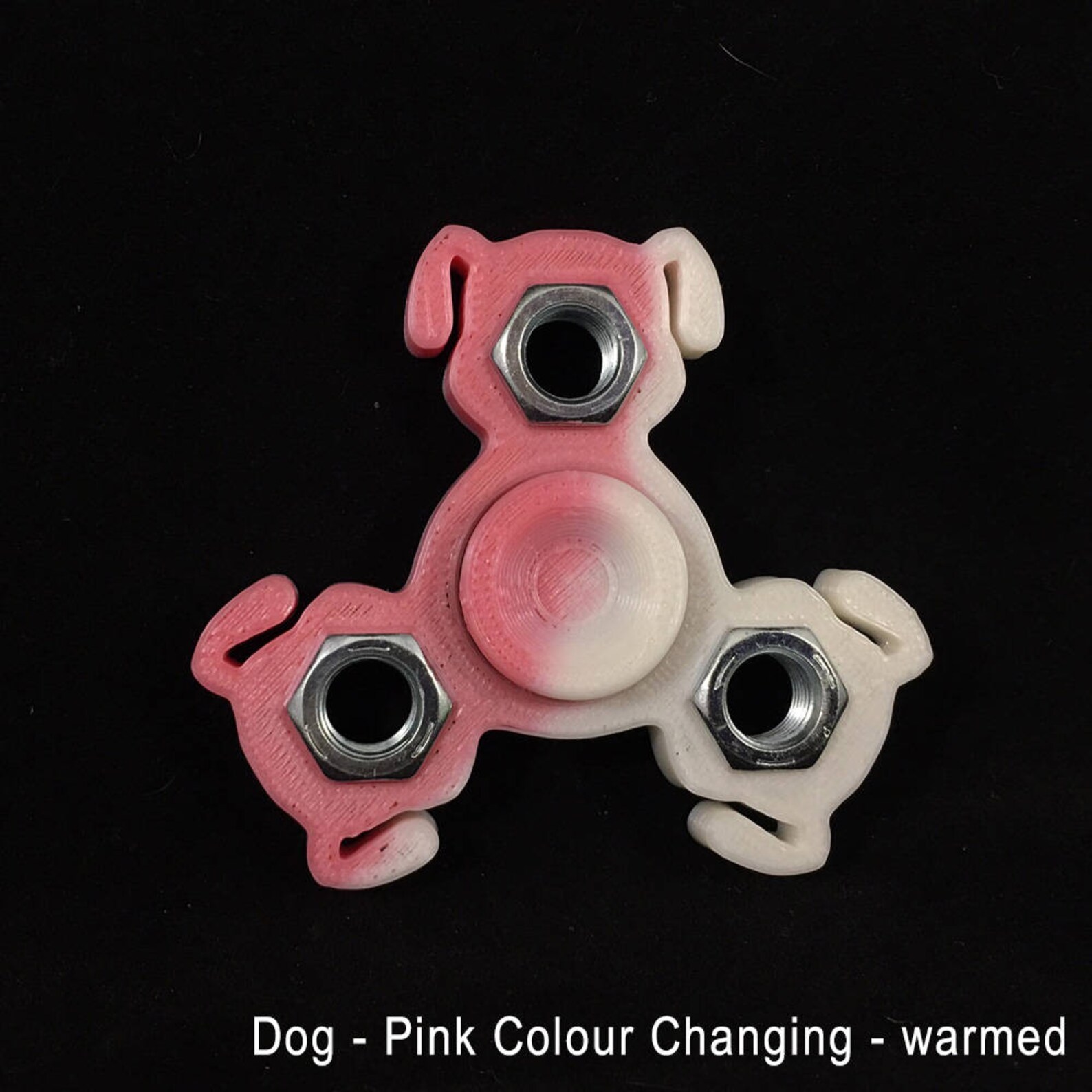 Dog Themed Fidget Spinner Toy Colour Changes for Smaller Hands Great ...