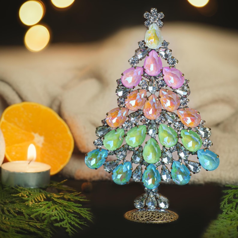 Opal Elegance Christmas Tree (rainbow) - Etsy