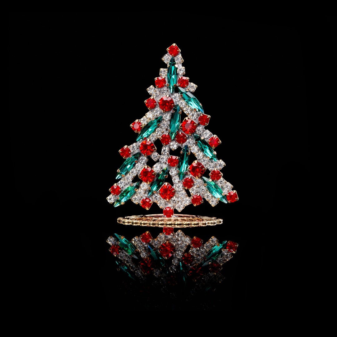 Rhinestone Christmas Tree, Vintage Christmas Tree Vintage Rhinestones ...