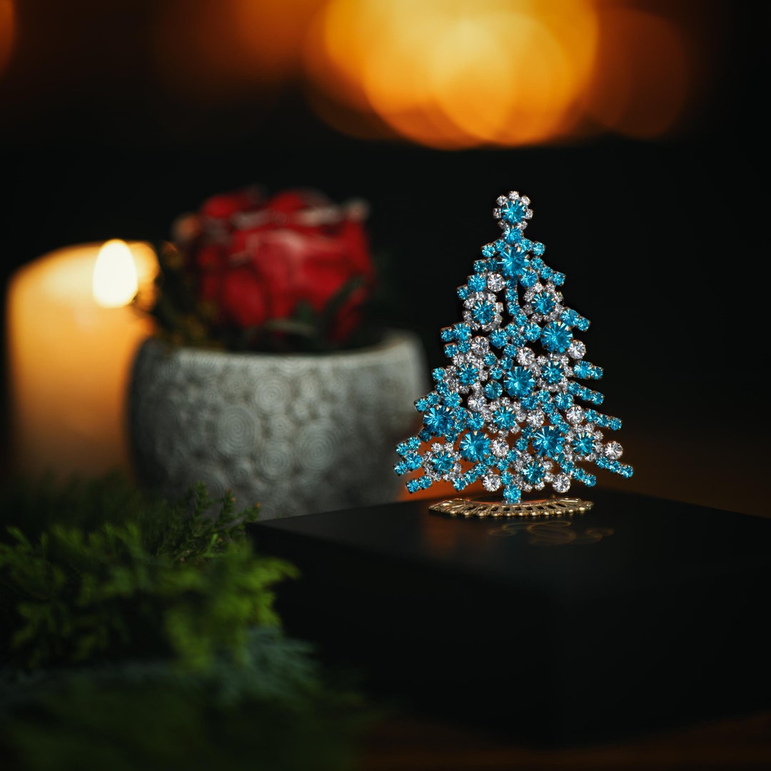Luminous Christmas Tree (aqua), Luminous Christmas Tree Handmade With ...