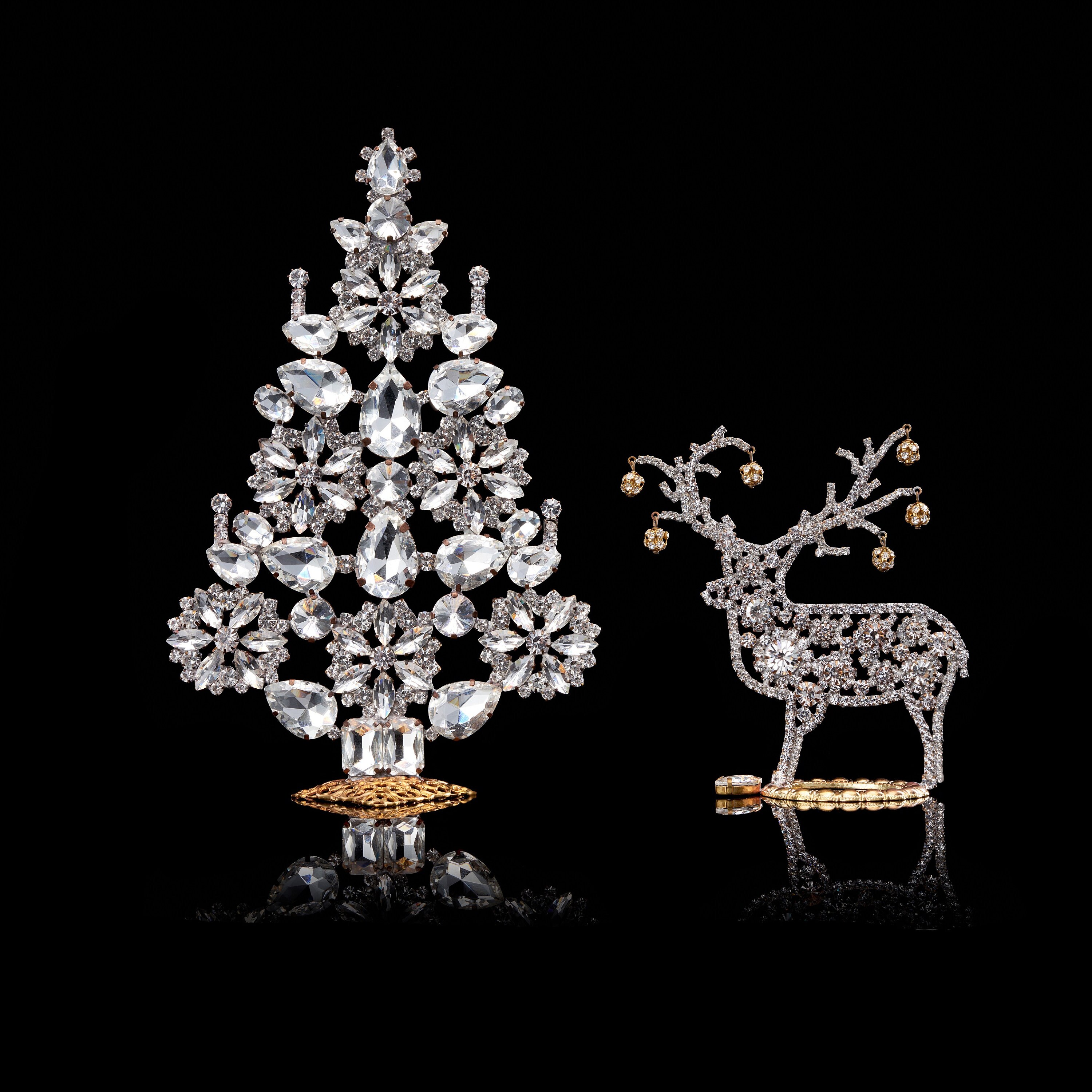 Wonderous Wreath Tree light Green and Reindeer Christmast | Etsy