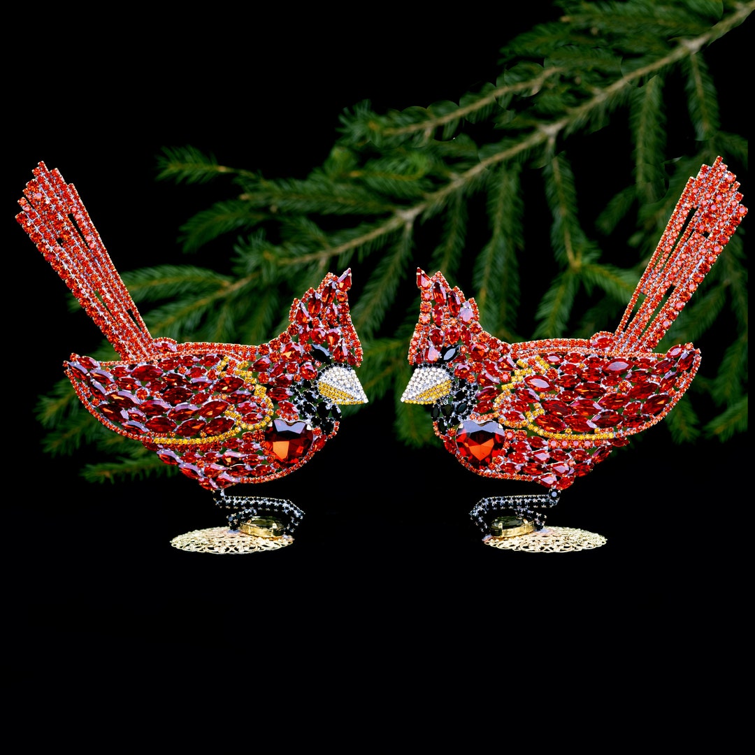 The Cardinal is Beautifully Designed in Rhinestone Crystals. A ...