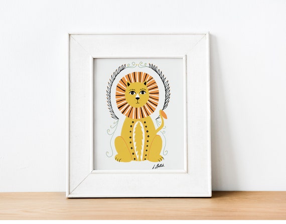 Little Lion Art Print | Etsy