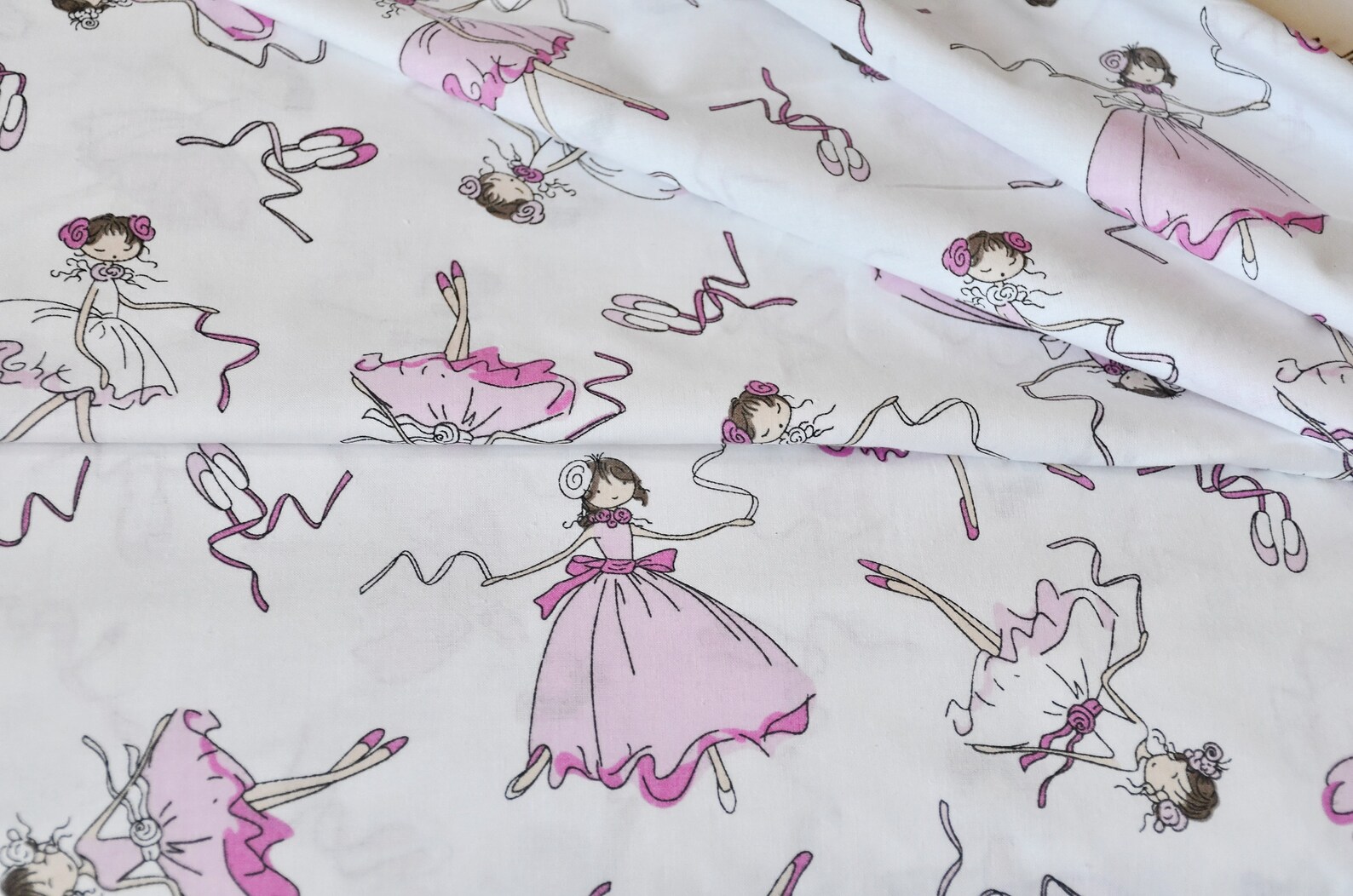 Ballerinas Cotton Fabric for Girls100% Cottonballet - Etsy