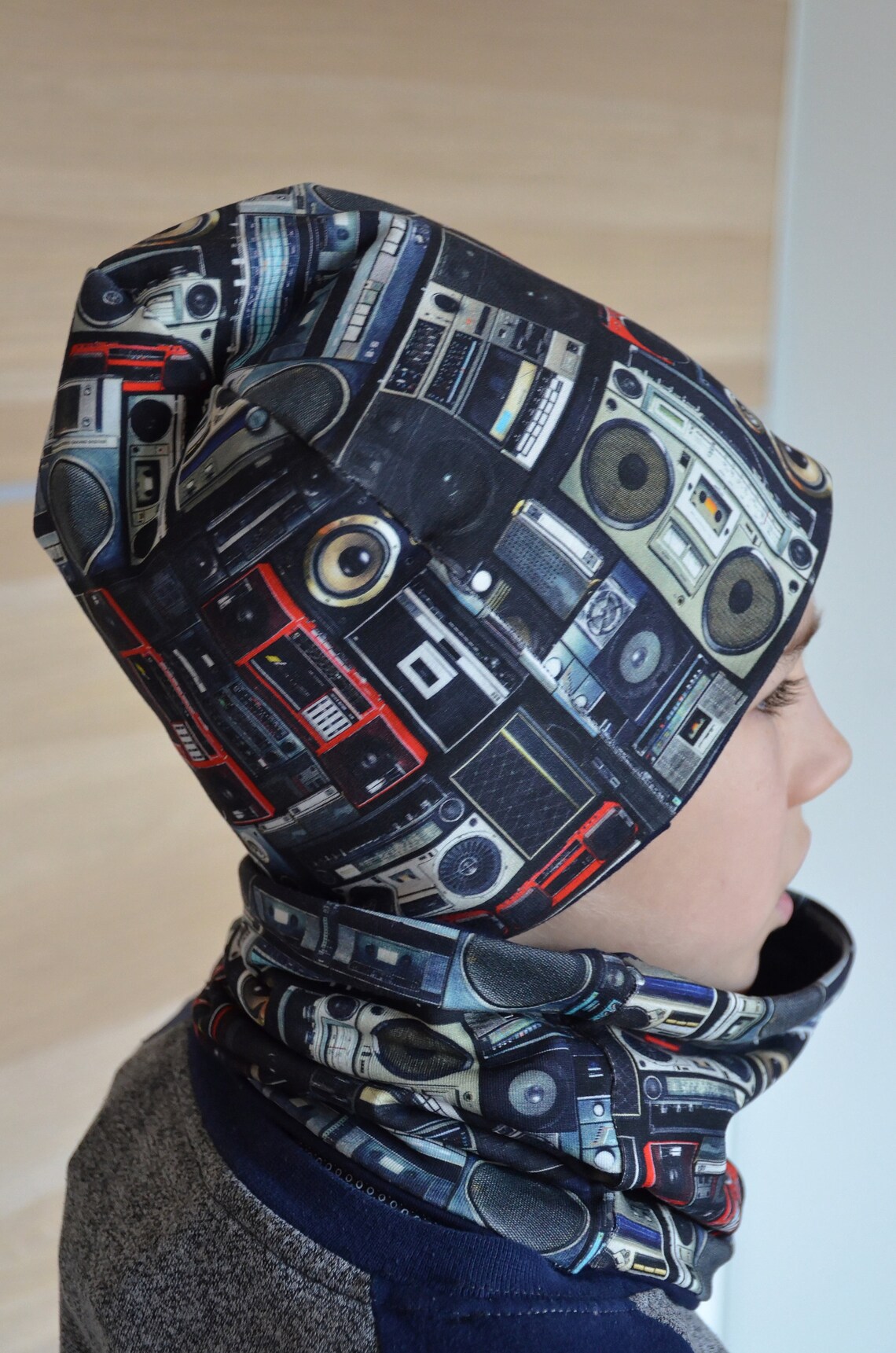 Radio Music Beanie and Loophi-fi Beanie Hat and - Etsy