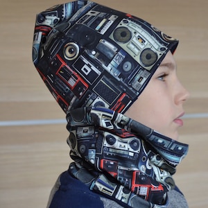 Radio Music Beanie and Loop,hi-fi Beanie Hat and Scarf/loop/neck Scarf ...