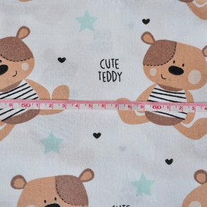 Teddy Bears Cotton Fabric,baby Cotton Fabric,100% Cotton Fabric, Kids ...