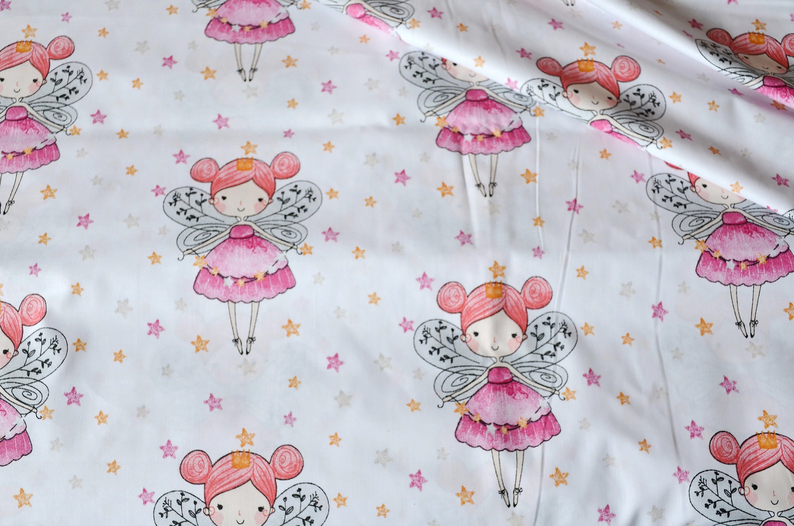 Fairy Cotton Fabric Girls Cotton Fabric100% Cotton Fabric - Etsy