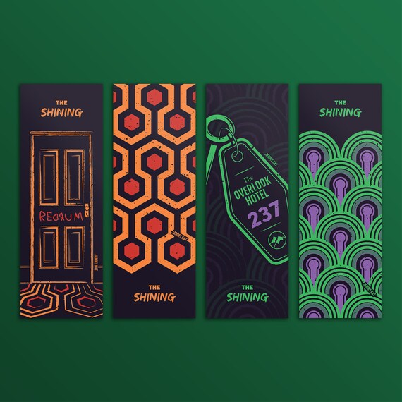 The Shining Bookmark Set x4 / Bookmarks / Room 237 / Stanley - Etsy ...