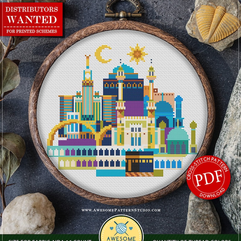 Islamic Cross Stitch - Etsy