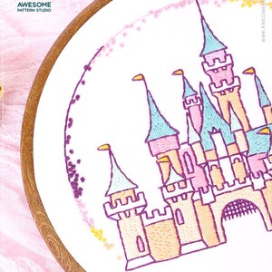 Disneyland Castle Embroidery Kit and Pattern: 3D Embroidery Art for ...