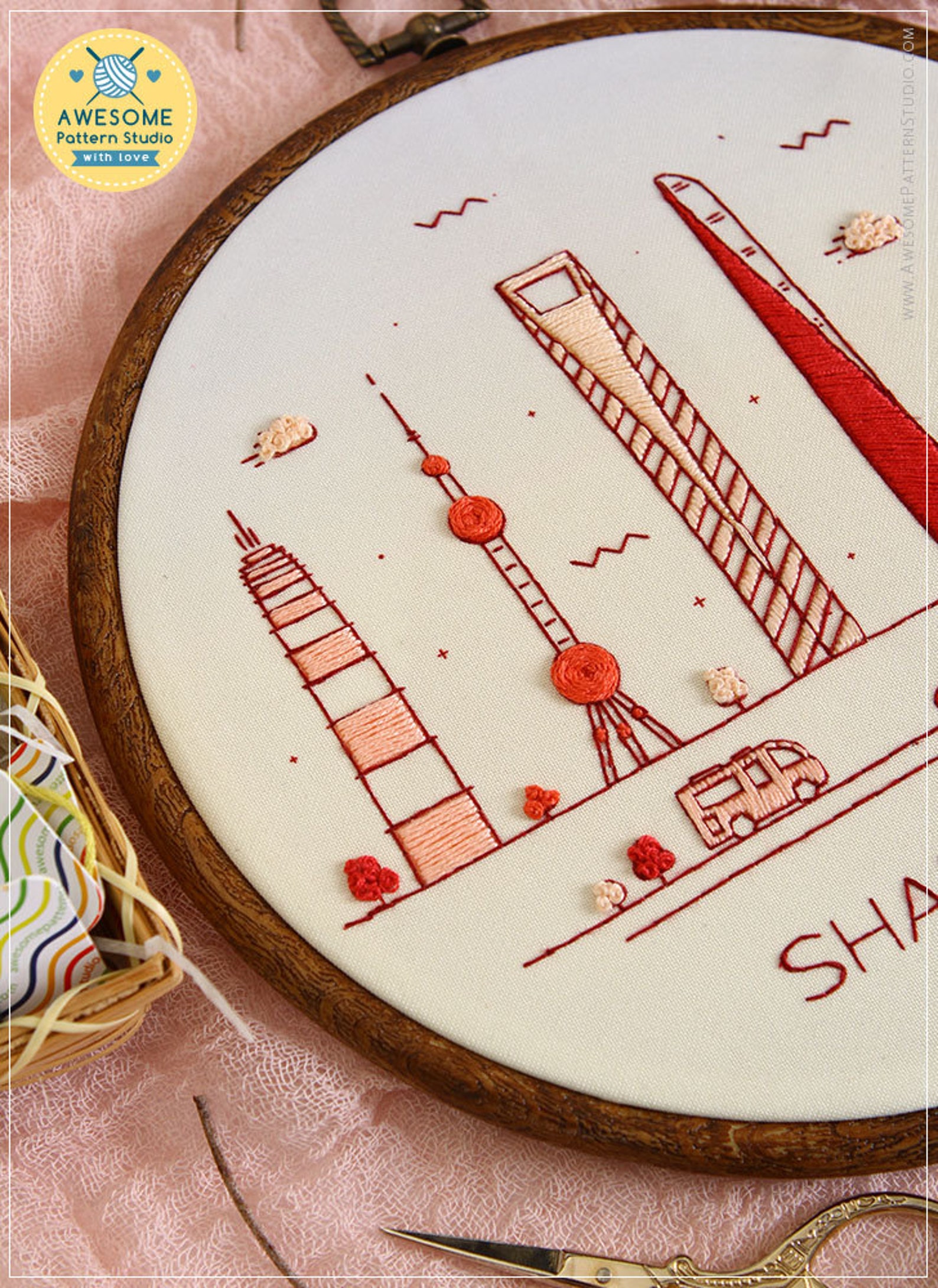 Shanghai China Embroidery EM131 Embroidery Pattern KIT and | Etsy