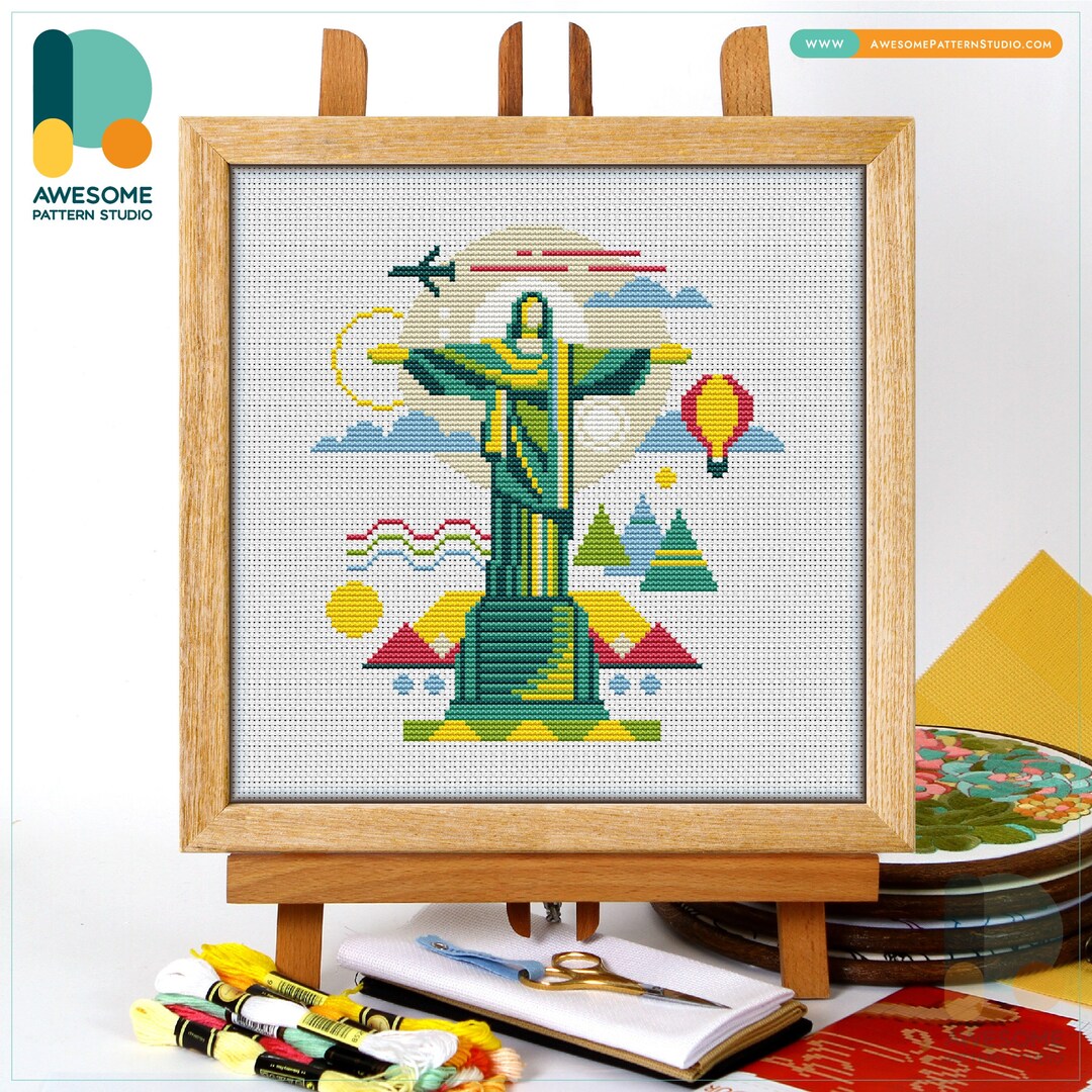 Christ the Redeemer CS2356, Counted Cross Stitch Pattern KIT and PDF ...