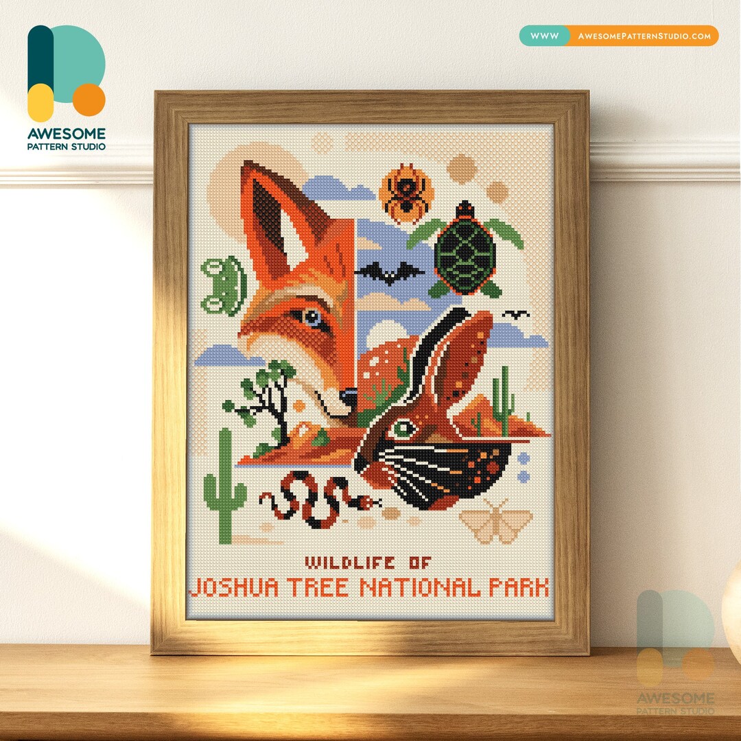 Wildlife of Joshua Tree National Park DS2655, Diamond Painting DIY KIT ...