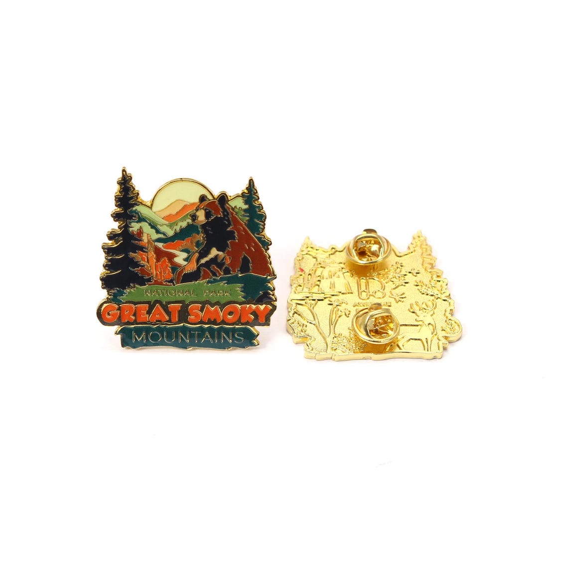 Enamel Pin - Great Smoky Mountains National Park. Hard Enamel Pin ...