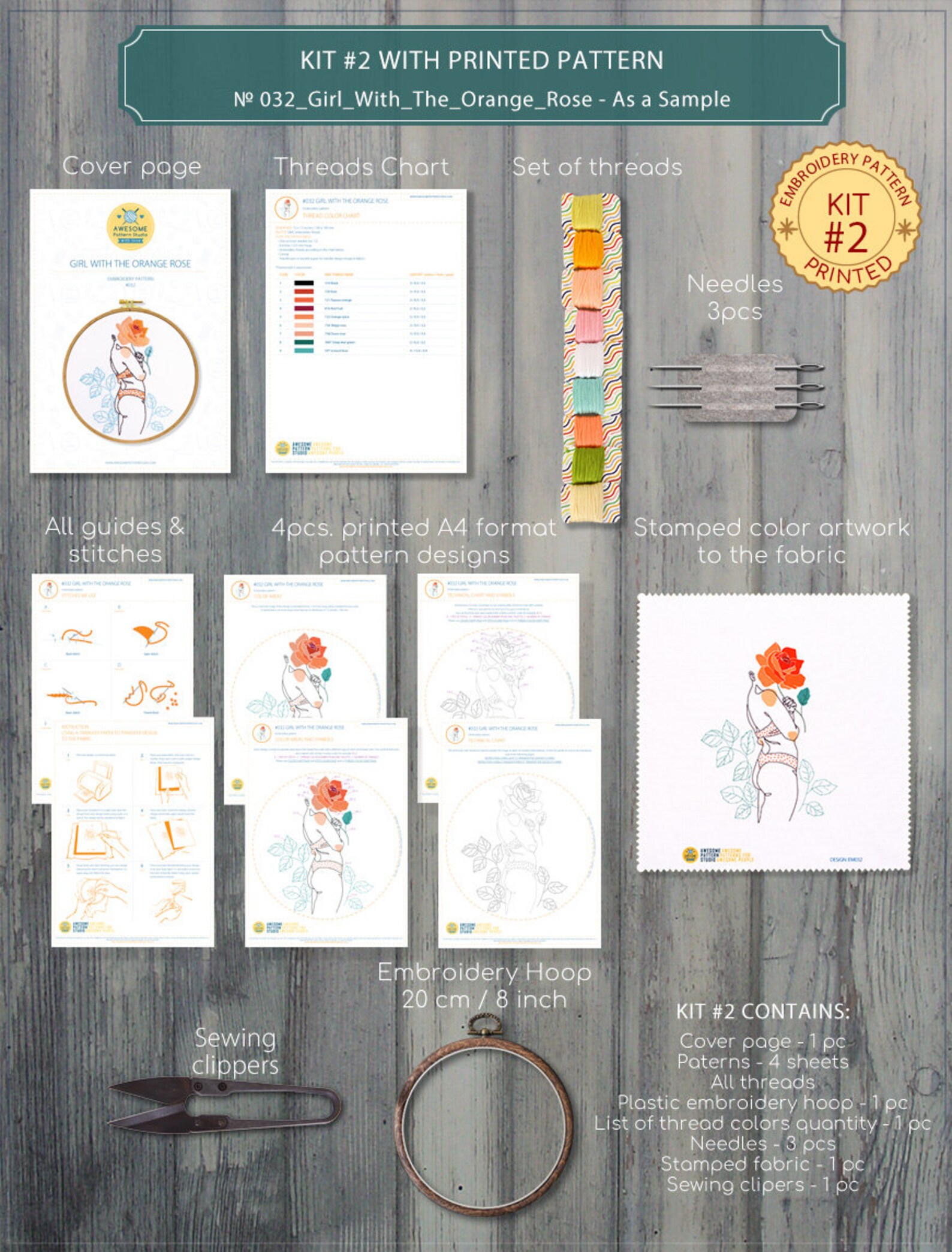 Mandala Tree of Life Embroidery EM061 Embroidery Pattern KIT - Etsy