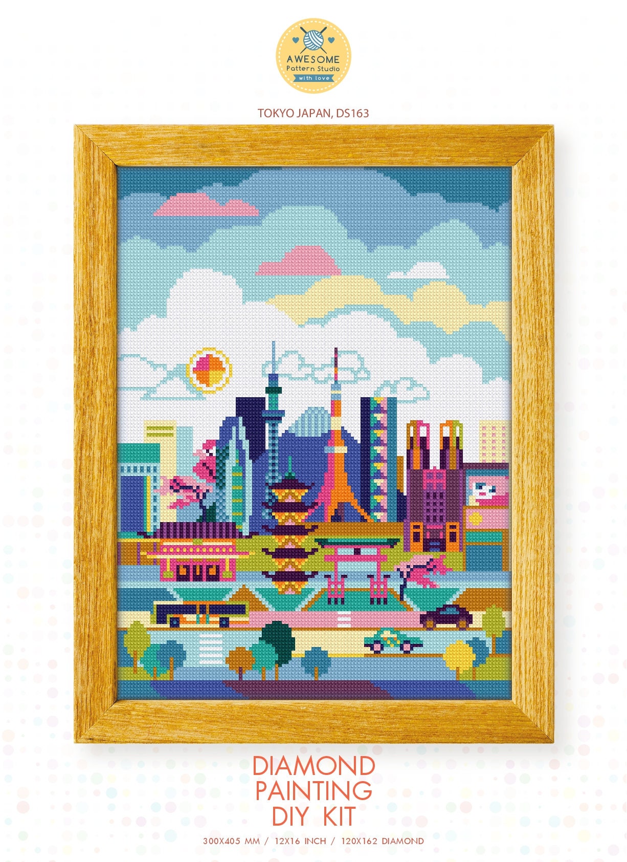 Tokyo Japan DS163 Diamond Painting DIY KIT Full Diamond | Etsy