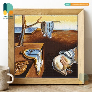 The Persistence of Memory by Salvador Dali DS2212, Diamond Painting DIY ...