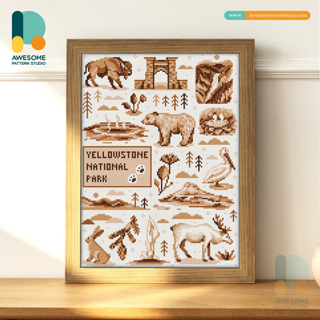 Yellowstone National Park Collection DS2659, Diamond Painting DIY KIT ...