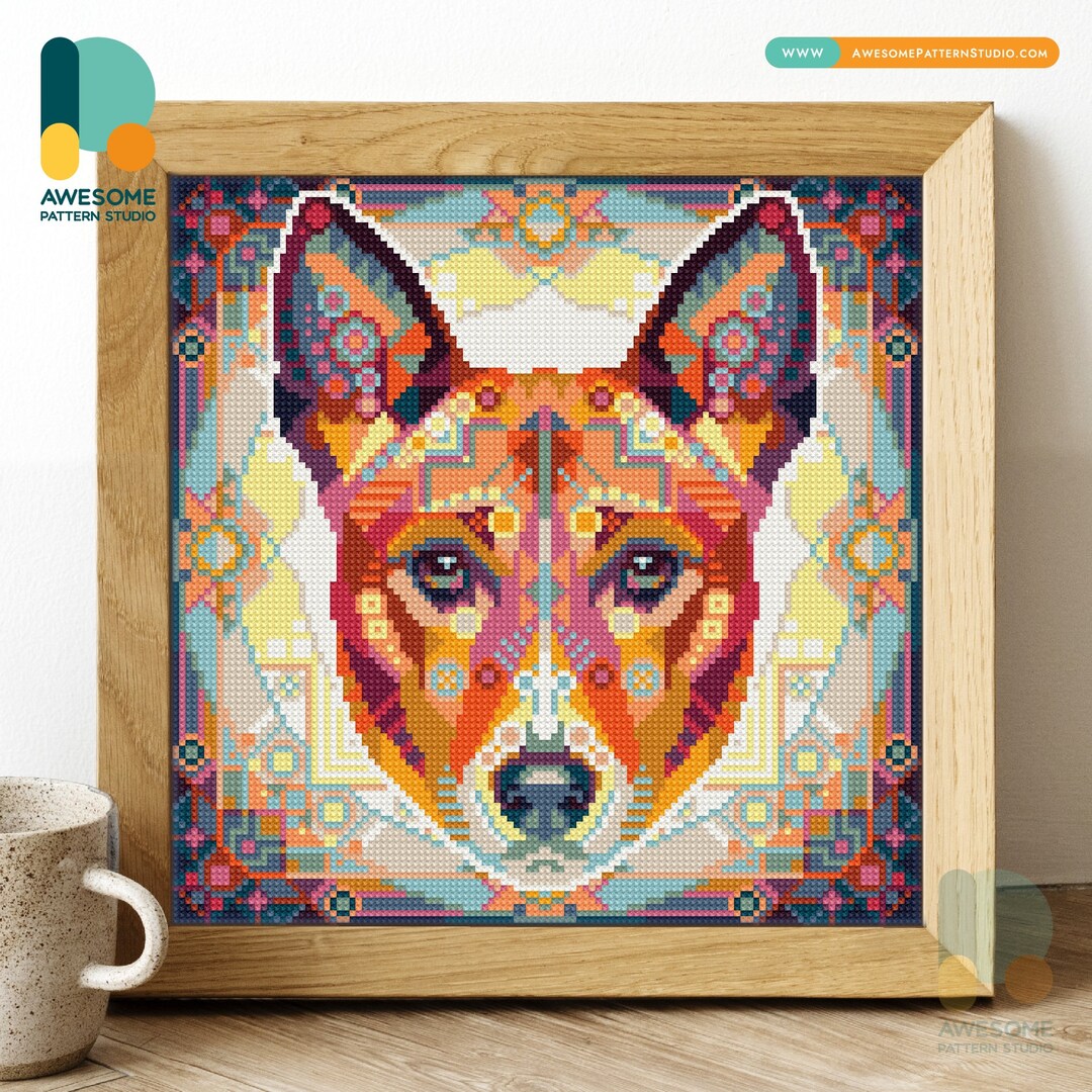 Mandala Basenji DS1284, Diamond Painting DIY KIT | Full Diamond ...