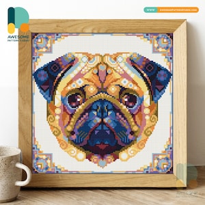 Pug DS784, Diamond Painting DIY KIT | Nature | Color | Full Diamond ...