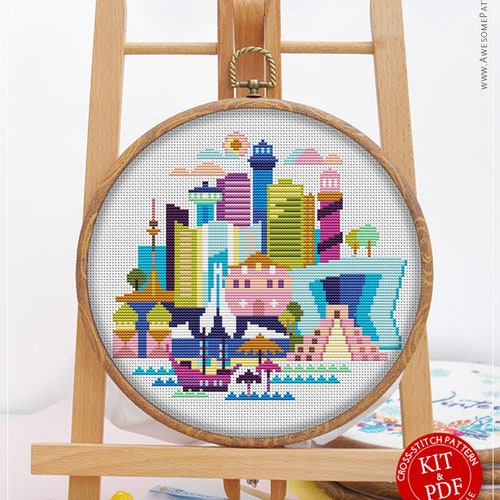 Jacksonville CS928 Counted Cross Stitch Pattern KIT and PDF - Etsy