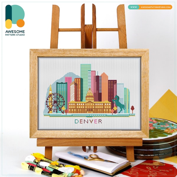 Denver Cross Stitch - Etsy