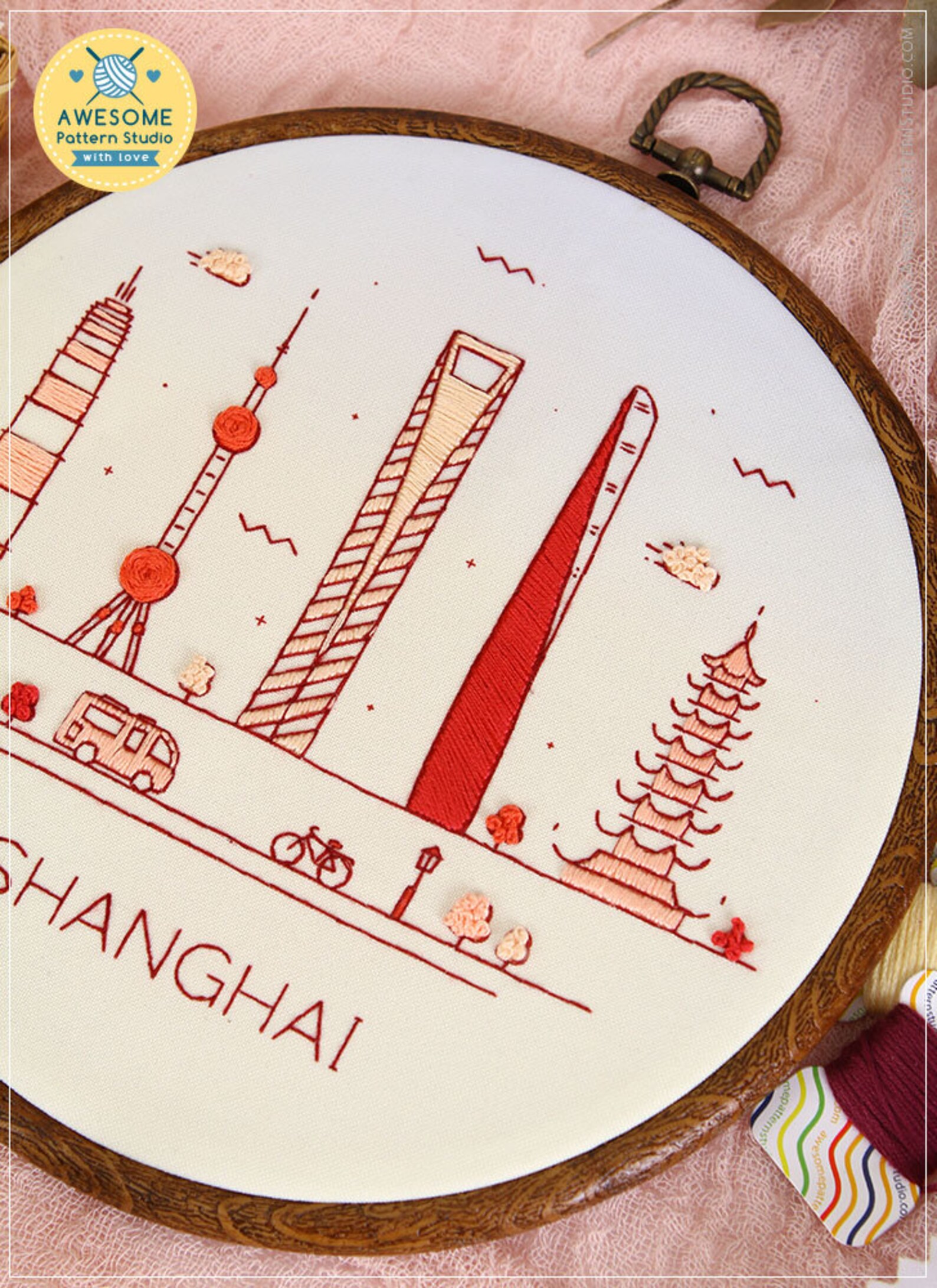 Shanghai China Embroidery EM131 Embroidery Pattern KIT and | Etsy